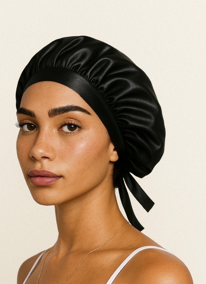 Pure Silk Hair Bonnet | Sleep Hair Bonnet | Silk Night Cap | Silknlove ...